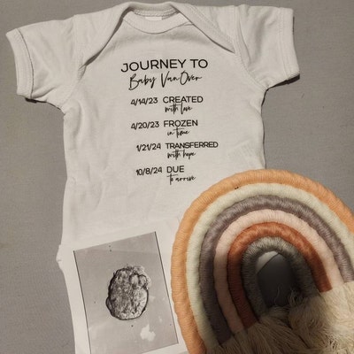 IVF Bodysuit Clothes Outfit, IVF Birth Announcement, IVF Baby Mom Gift ...