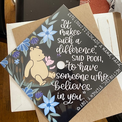 DOG MOM Grad Cap Topper Graduation Gift Tassel Custom Grad Quote Grad ...