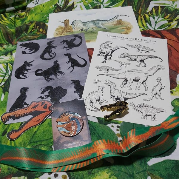 Dilophosaurus Paleo Punk Jacket Patches, Natural History Paleoart ...