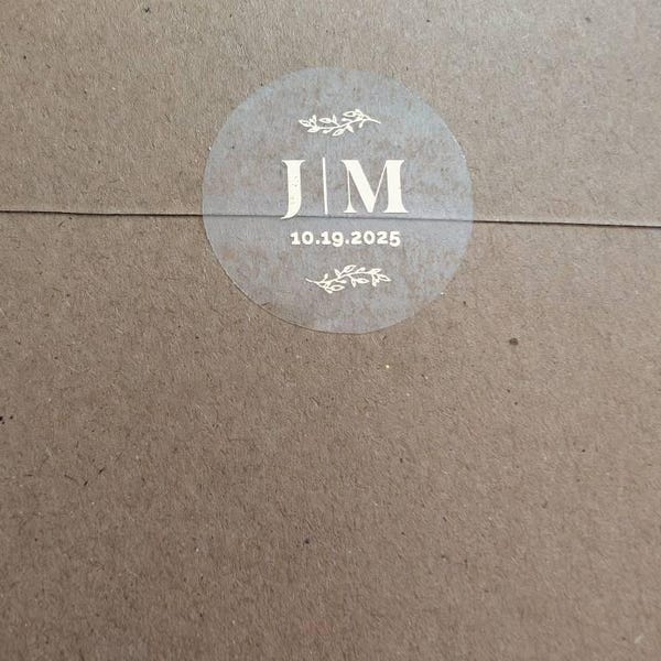Invitation Seal Sticker, Invited Wedding Stickers, Minimalist Foil ...