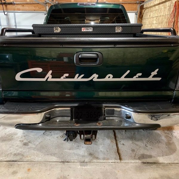 CHEVROLET "old Style Script Font" GM Tailgate Decal / Color Choices - Etsy