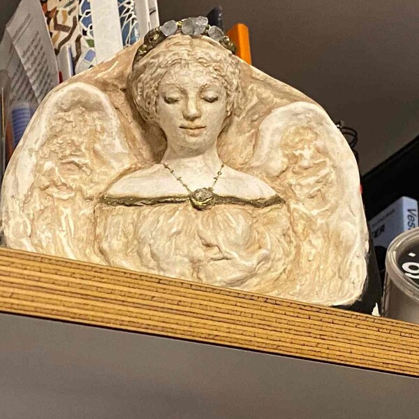 Blessed Angel Guardian of the Ocean- Sculpture Plaque- Lisa Azzano ...