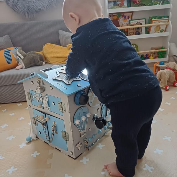 Montessori Sensory Panel Activity Board 50 X 60 Cm for Children From 9 ...