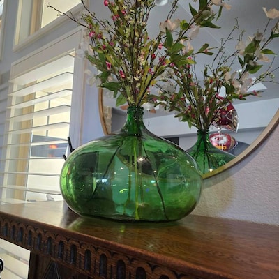 Demijohns 54 Liters Italian BLUE Glass Vase 66cm Demijohns XXL Vintage ...