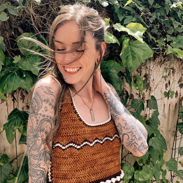 Crochet Pattern, PDF Digital Download, Pico Crop Top, Intermediate ...