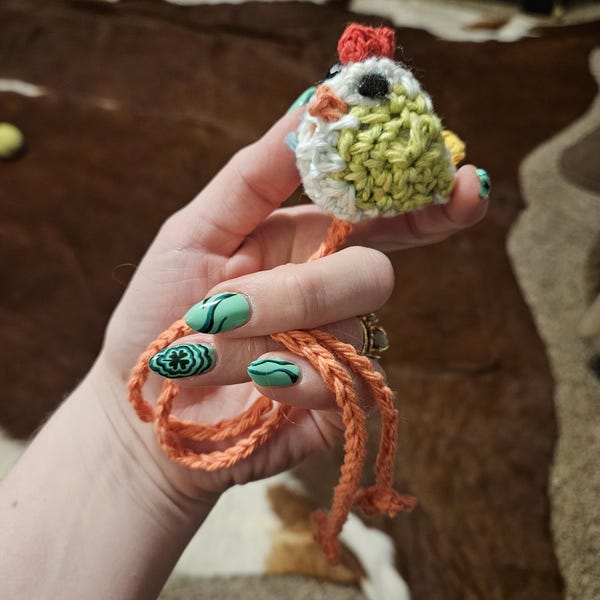 Crochet Bookmark Pattern Bundle – Colorful Chicken, Pinwheel & Seagull ...