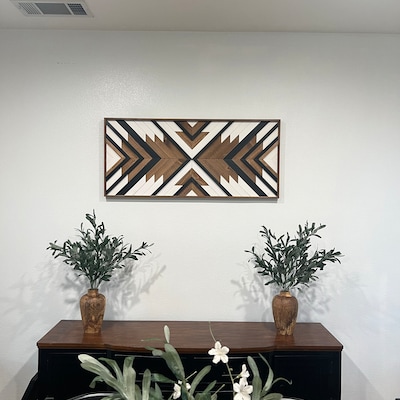 Aztec Wood Sign, Aztec Triangle, Wood Sign, Wood Wall Art, Wall ...