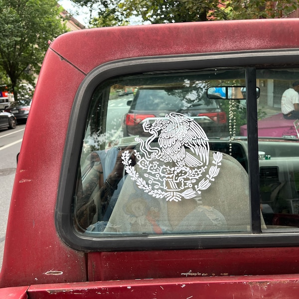 Mexican Flag Logo Decal, Mexican Eagle Decal, Waterproof Vinyl Sticker ...