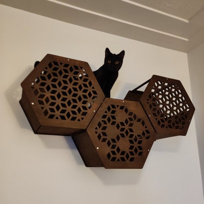 Double Cat Bridge From Pinewood L Sized With or Without - Etsy