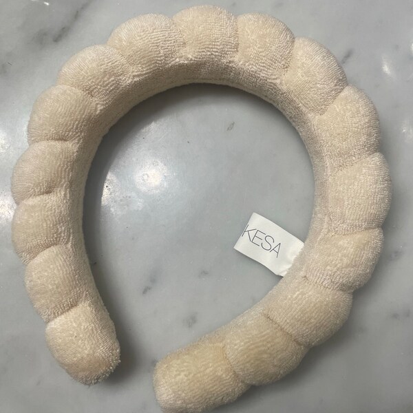 KESA Facial Headband Hairband Toweling Headband Croissant Headband ...