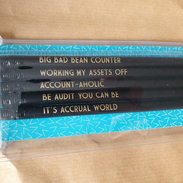 Accountant Gift, Accounting Gift, Accounting Pencils: Be Audit You Can ...