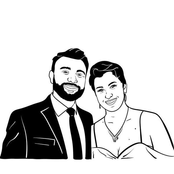 Custom Color Vector Portrait Conversion Drawing - Etsy