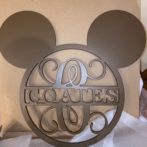 Walt Disney Wedding Wooden Monogram Disney Bride Wooden Initials ...