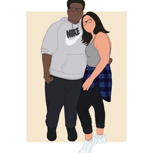 Faceless Portraits , Custom Portrait , Best Friend Custom Illustration ...
