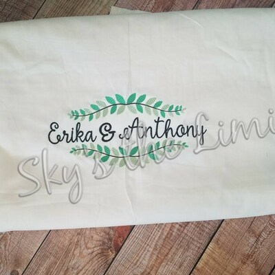 Leaves & Branches Garland Embroidery Frame 9 Sizes 10 Formats PES DST ...