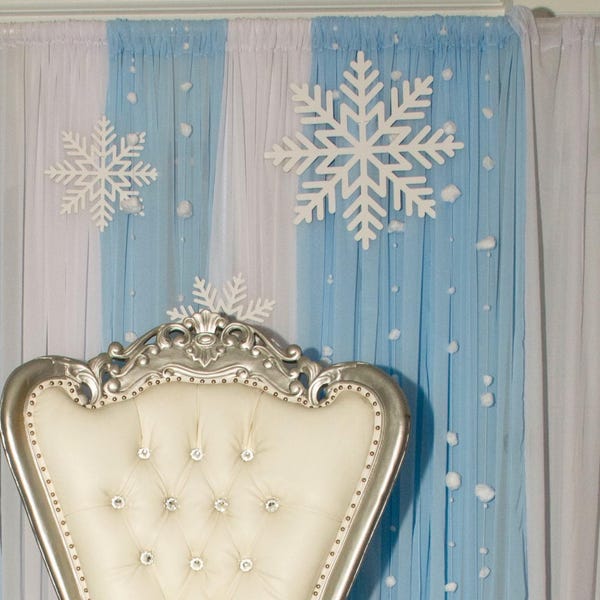 Acrylic Snowflakes | Large Snowflake | Winter Theme Party | Laser Cut ...