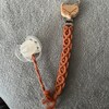 Macramé Pacifier Attachment With Wooden Clip //pacifier Attachment// - Etsy