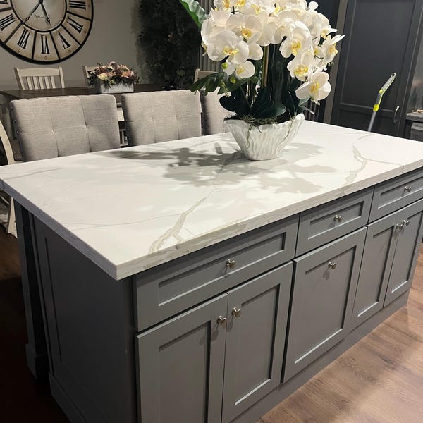 6ft White Kitchen Island W/o Top, Custom Welcome - Etsy