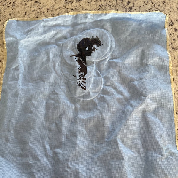 14 Count Gridded Aida Cloth - White Aida With Removable Grid Lines ...