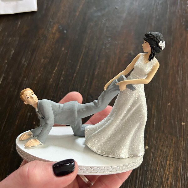 Game Over Bride Groom Wedding Day Reception Funny Cake Topper Grooms ...