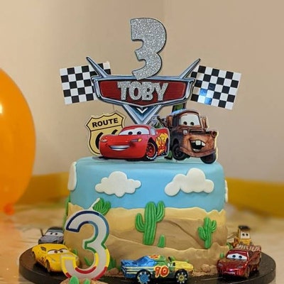 Luxury 2D Cake Topper Personalised. Double Layered Glitter, Mirror ...