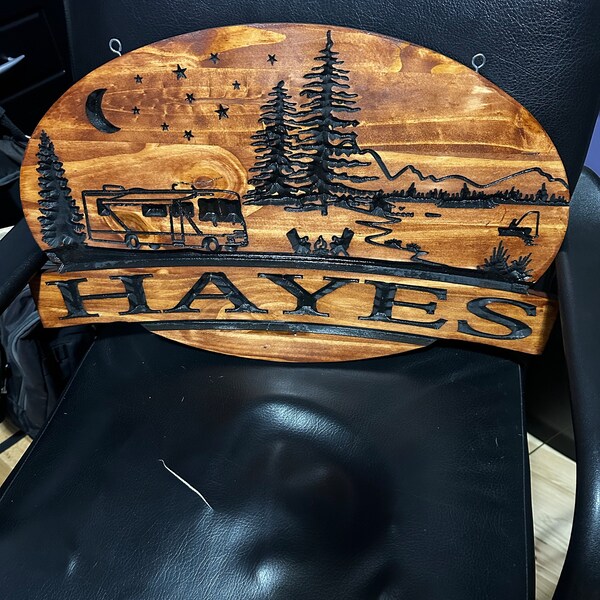 RV Sign, Camper Sign, Engraved Rv Sign, Campsite Flag, RV Flag Hanging ...