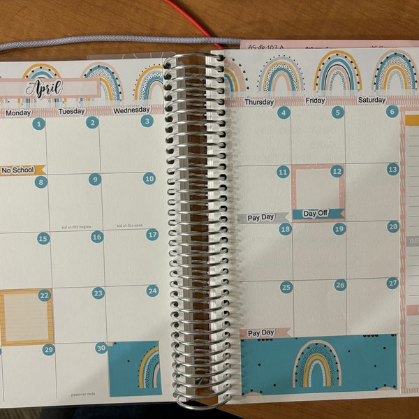 7x9 Monthly View Planner Stickers Kits for Erin Condren Life Planners ...