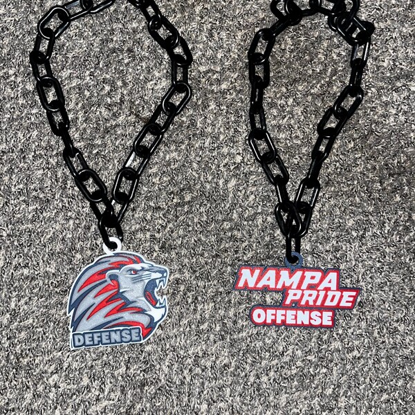 Custom Fan Chain Giant Logo Necklace Sports Homerun Turnover Jumbo ...