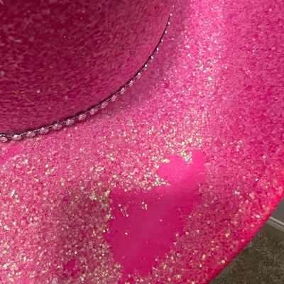 Neon Pink Rhinestone Cowboy Hat - Etsy