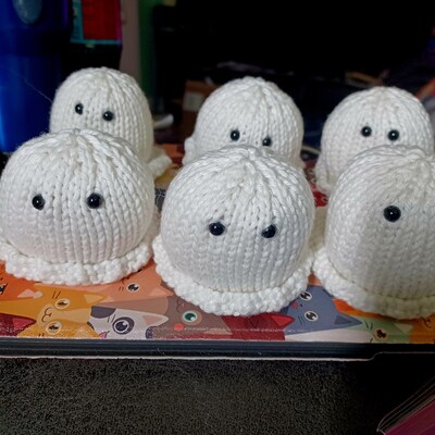 Knit Your Own Friendly Little Ghost pdf Knitting Pattern - Etsy
