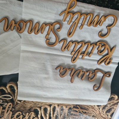 Laser Cut Names 10 Names - Etsy