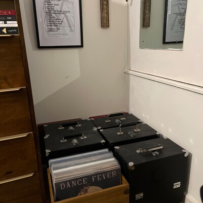 Retro Record Box Handcrafted Vintage Style Vinyl Album Crate Model 355 ...