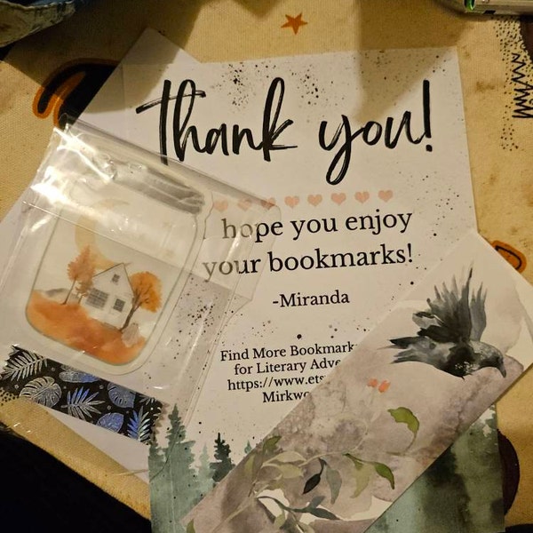 Clear Spooky Vibes Sticker, Mini Fall Landscape Vinyl Decal With Cute ...