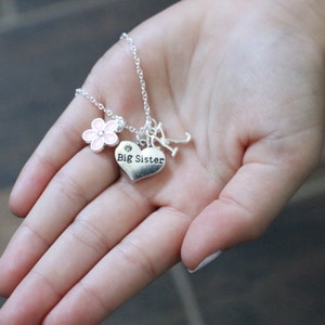 Personalized Big Sister Necklace for Girl Big Sister Gift From New Baby ...