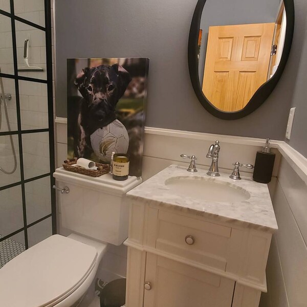 Round Mirror Modern Round Wall Mirror Decor, Wooden Frame Aesthetic ...