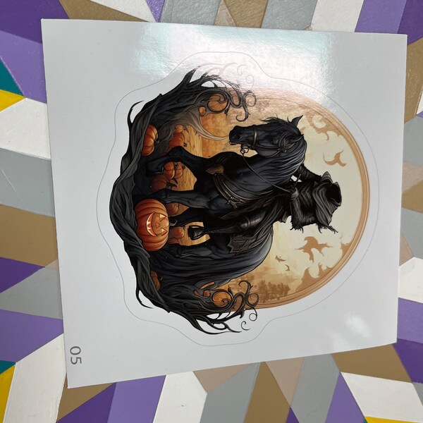 Headless Horseman Halloween Porch Flag | Sleepy Hollow Yard Banner for ...
