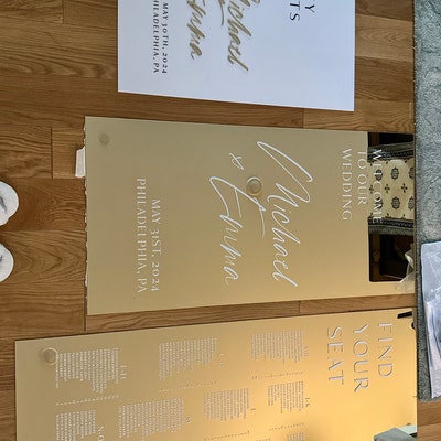 In Loving Memory Wedding Sign Gold Mirror Wedding Memorial Sign Wedding ...