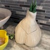 Ceramic Garlic Pot, Garlic Keeper, Pottery Garlic Holder, Cottage ...