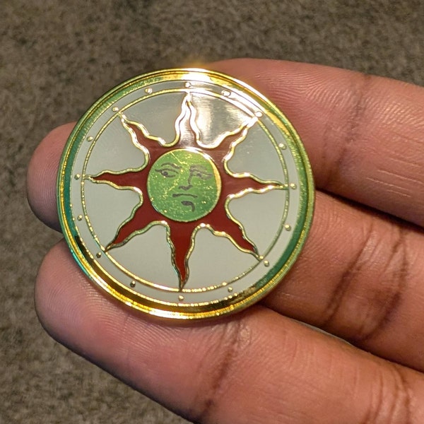 Sunlight Shield Hard Enamel Pin - Etsy