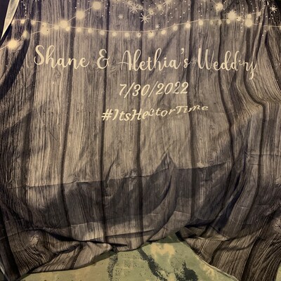 Rustic Grey Backdrop, Wedding Backdrop for Reception, Gray Engagement ...