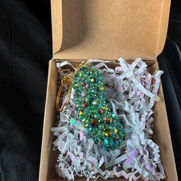 Purple Sparkling Bedazzled Rhinestone Initial Keychains Personalized ...