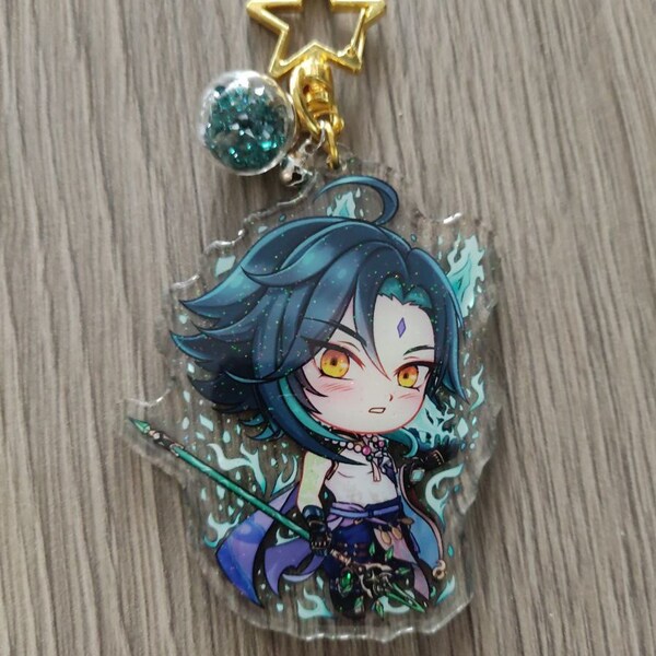 PREORDER Boochi the Rock Epoxy Acrylic Keychains / Charms With Glitter ...