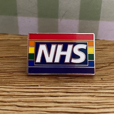 NHS Rainbow Charity Enamel Pin Badge Thank You NHS LBGQT - Etsy