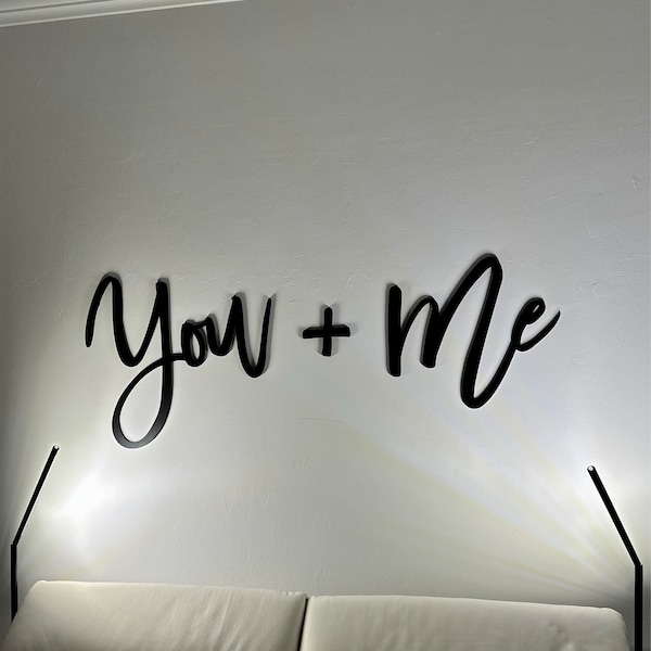 You + Me Above Bed Sign - Etsy