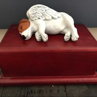 Jack Russell Terrier Dog Angel Concrete Memorial - Etsy Canada
