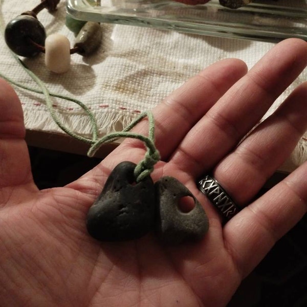 A Huge Heavy Hag Stone With Fossilized Communal Coral From Ireland ...