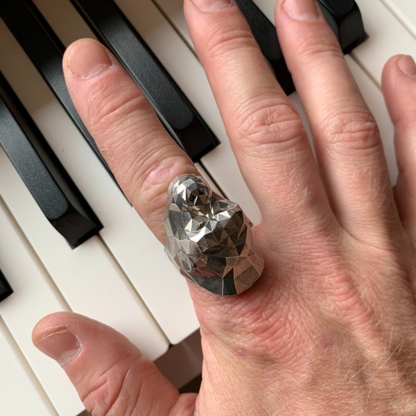 GORILLA RING- Sterling Silver 925 Geometric African Gorilla Head ...