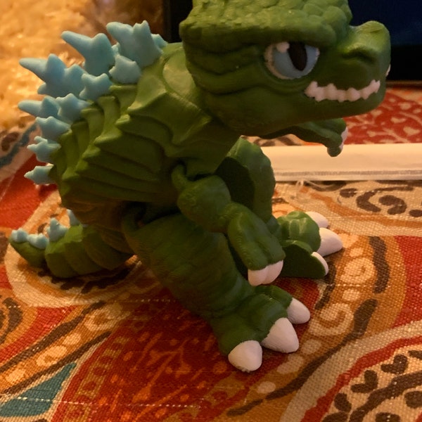 Flexi Godzilla - 3D Printed - Etsy
