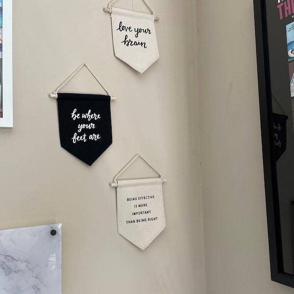 Custom Banner / Block Font / Custom Wall Flag - Etsy