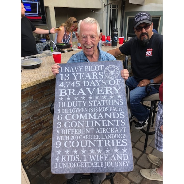 Navy Service Sign - Personalized Military Retirement - Armed Forces ...